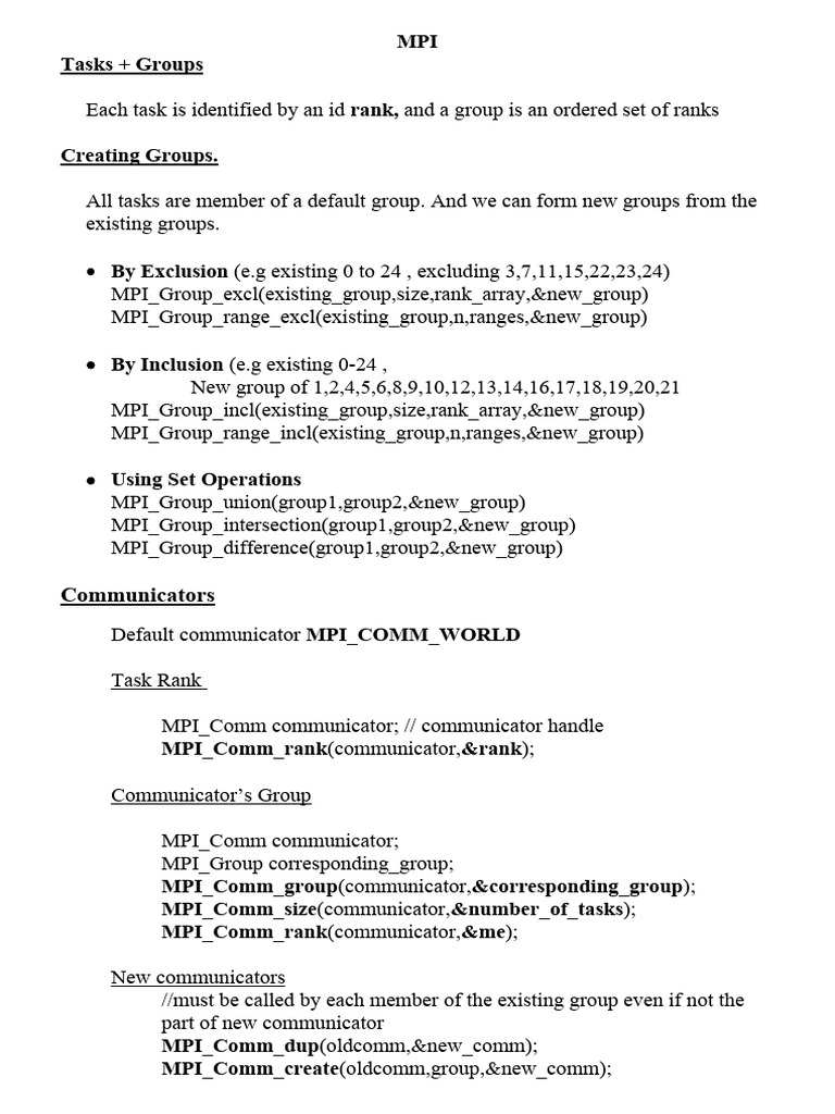 Mpi Cluster Pdf Computer Programming Software Engineering