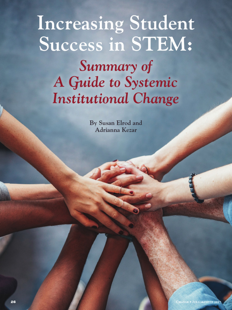 Increasing Student Success in STEM | PDF | Science, Technology ...