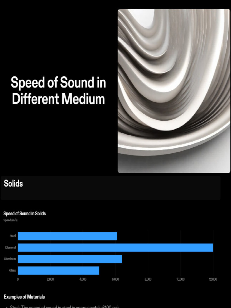 Sound Speed | PDF