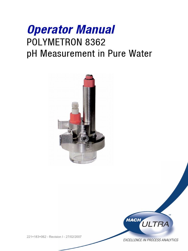 POLYMETRON 8362 PH Measurement-Pure Water-Operator Manual | PDF | Ph ...
