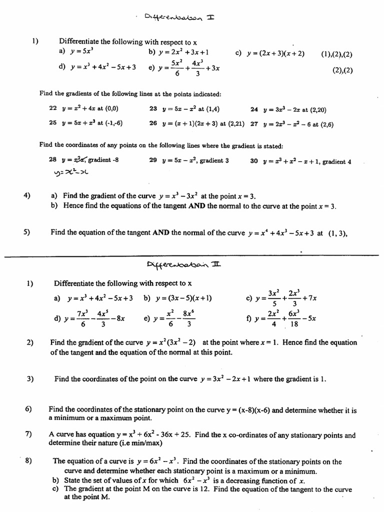 Differentiation Introduction | PDF
