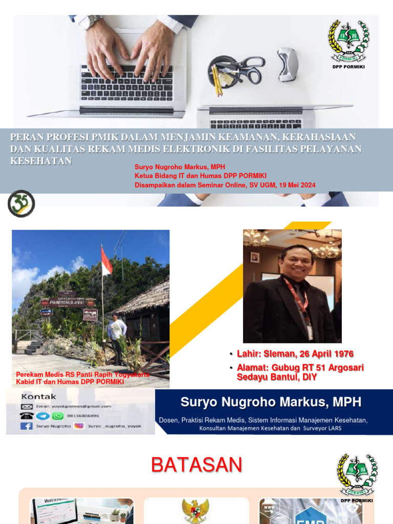 Peran Profesi Pmik Dalam Menjamin Keamanan, Kerahasiaan Dan Kualitas ...