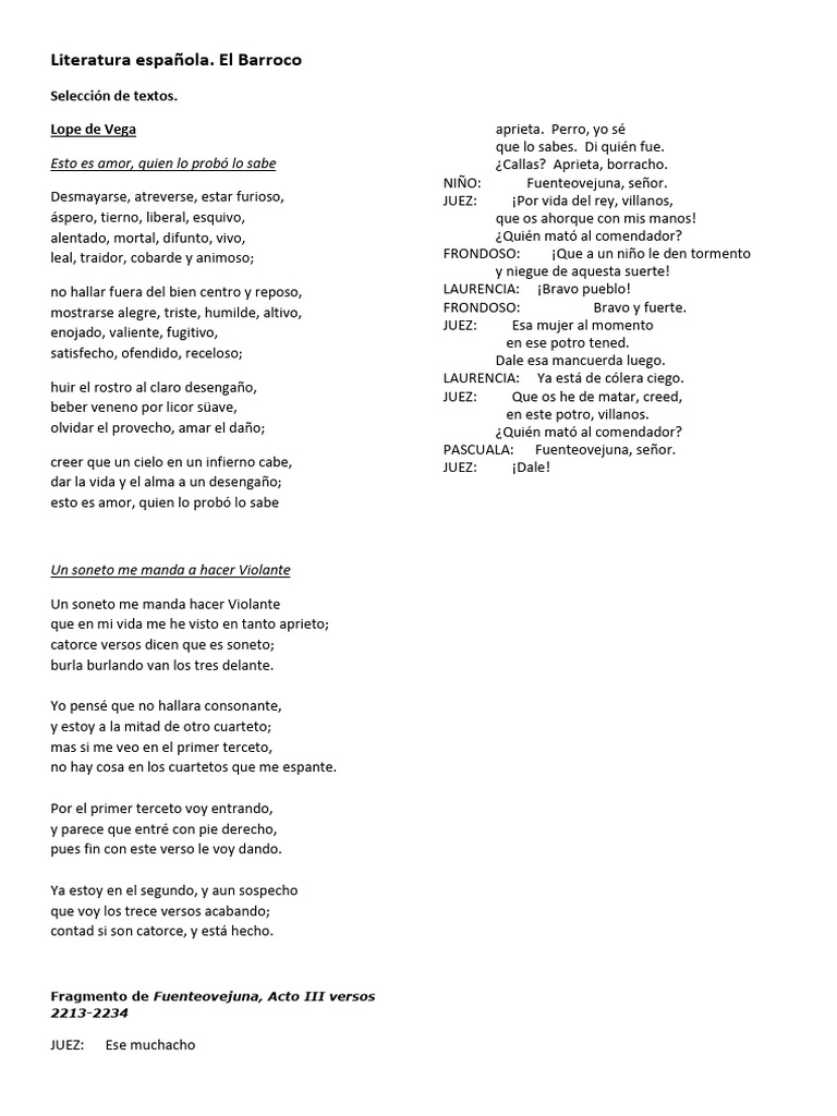 Textos Quevedo y Gongora | PDF