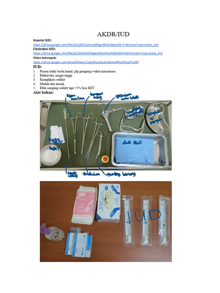 Panduan Pemasangan dan Pencabutan IUD | PDF