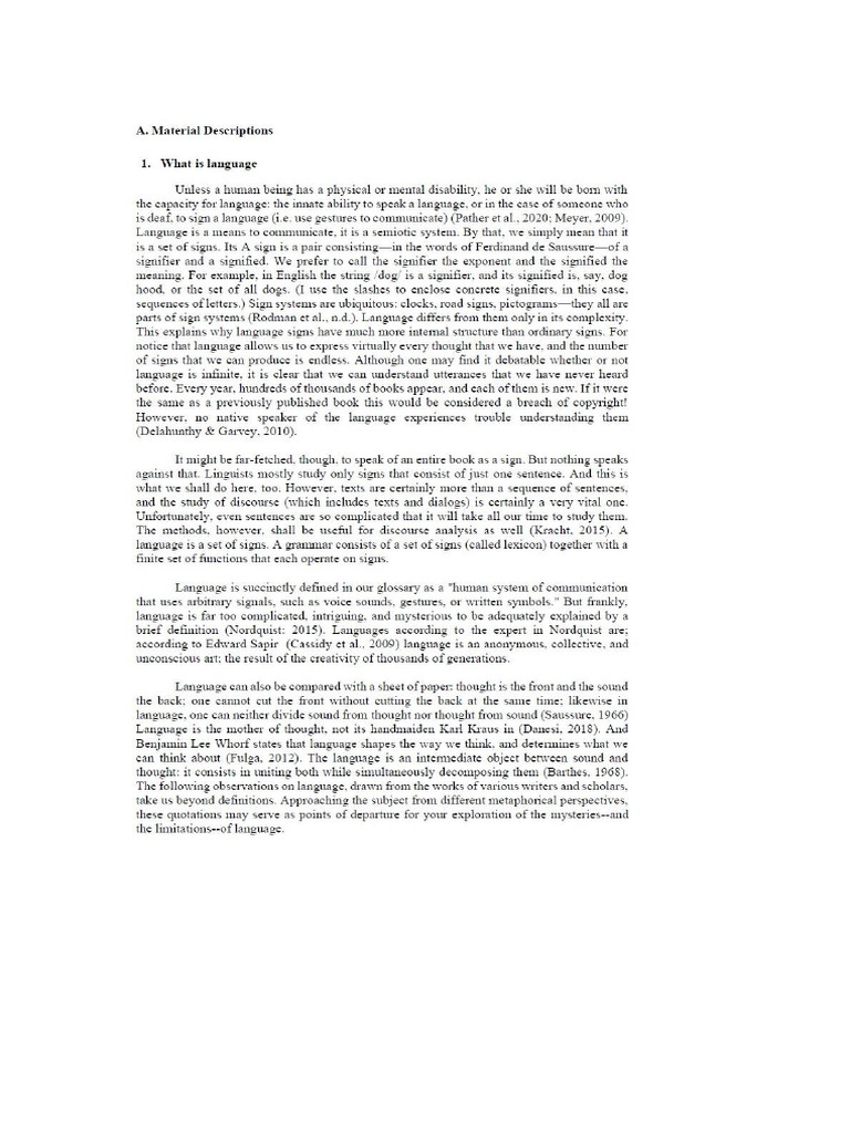 Contoh Material Description | PDF