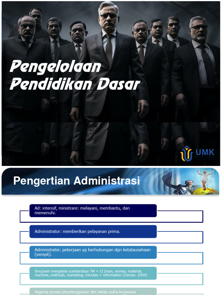 Materi 1 Pengelolaan Pend Dasar | PDF