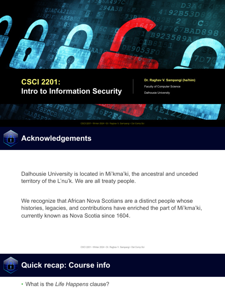 Intro | PDF | Information Security | Security