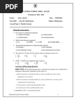 Number System - Case Based Question PDF | PDF | Teaching Methods & Materials