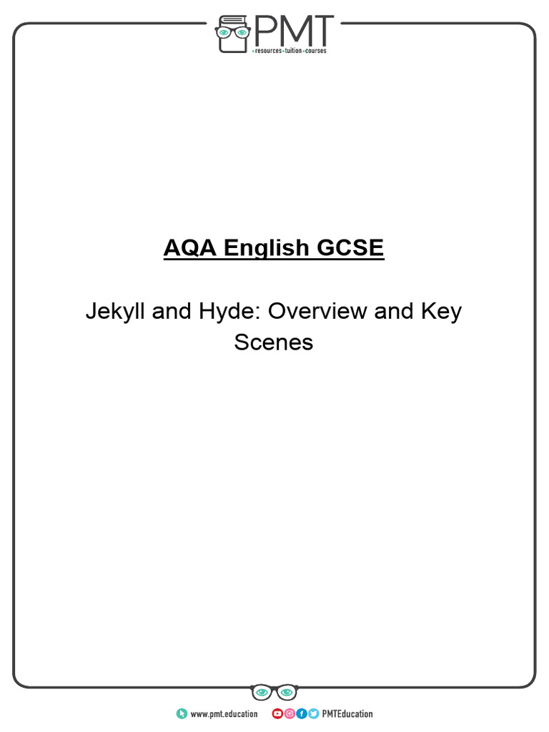 GCSE Jekyll & Hyde Study Guide | PDF | Strange Case Of Dr Jekyll And Mr ...