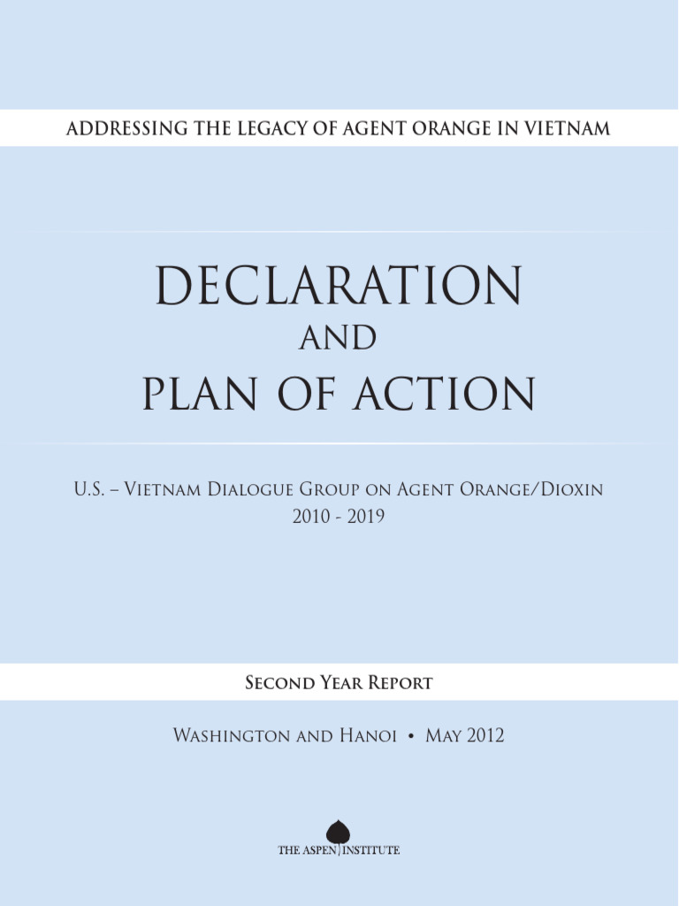 U.S.-Vietnam Dialogue Group on Agent Orange/dioxin 2nd Year Report ...