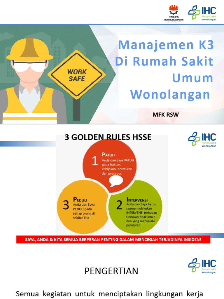 Materi K3 - Siswa SMK 2024 | PDF