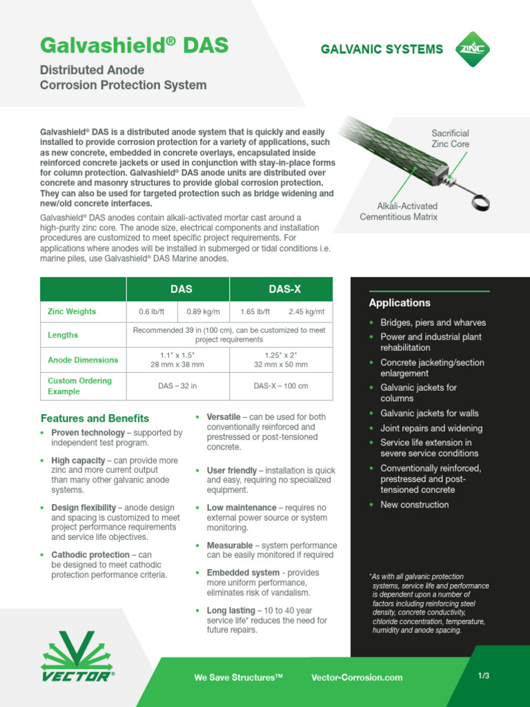 14000-TDS-2023July Galvashield DAS | PDF | Corrosion | Concrete