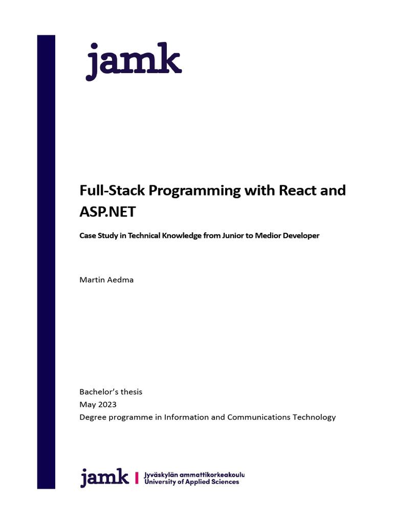 Opinnaytetyo Aedma Martin | PDF | Cloud Computing | World Wide Web