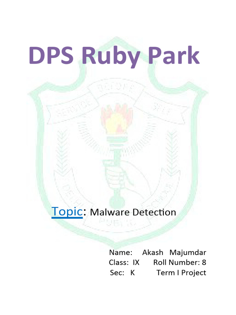 Comp. Project Synopsis Reviwed | PDF | Malware | Computer Virus
