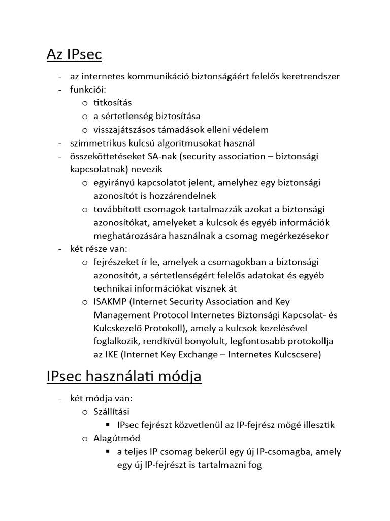 Az Ipsec | PDF