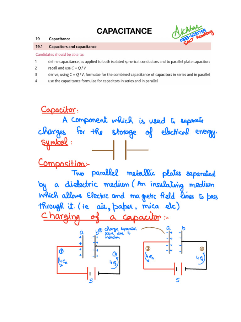 Capacitance 23 - 1 | PDF | Capacitor | Capacitance