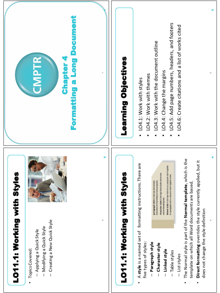 Lecture 04 Formattinglo1ngdocument | PDF | Page Layout | Text