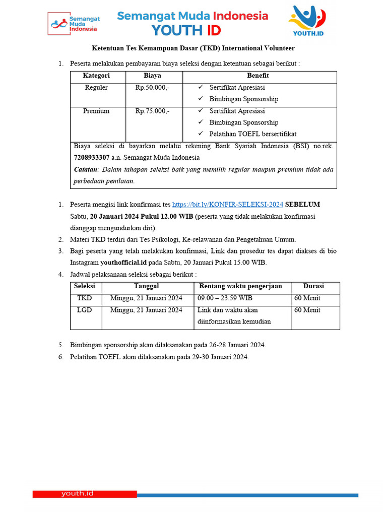 Ketentuan TKD 2024 | PDF | Karier & Perkembangan