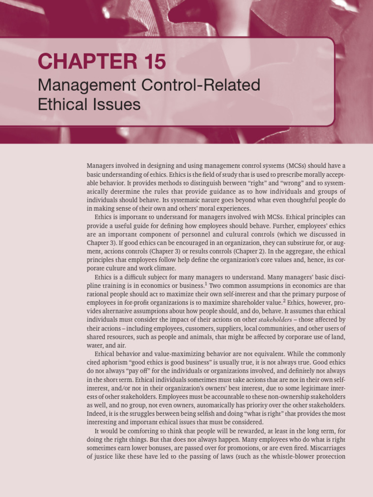 15 Management Control Systems - 4th Ed. Pearson-696-736 | PDF ...