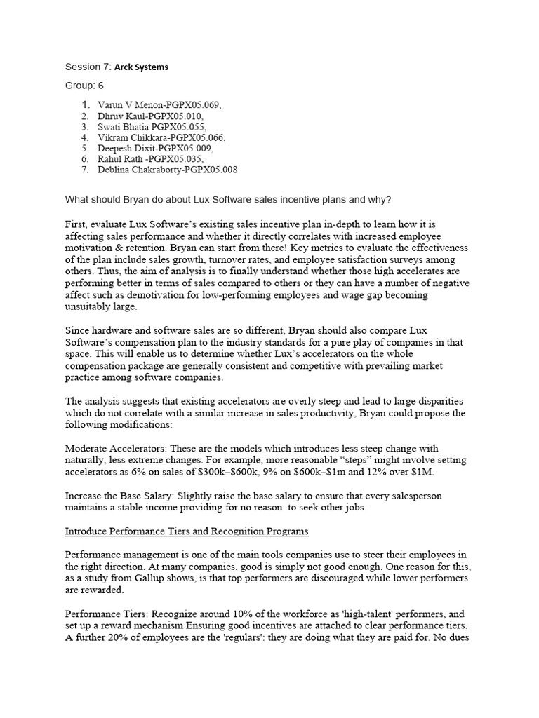 Case 7 | PDF | Incentive | Employee Retention