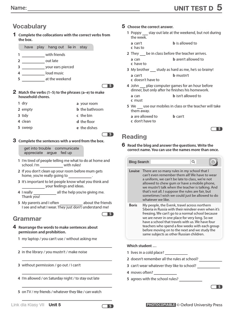 Link L7 U5 Unit Testd | PDF | Linguistics