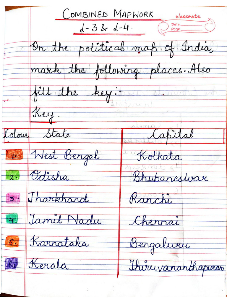 Map Work (L - 3 N L-4) CL - 3 | PDF