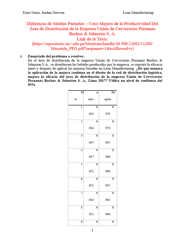 Trejo Jordan | PDF | Prueba de hipótesis estadísticas | Hipótesis