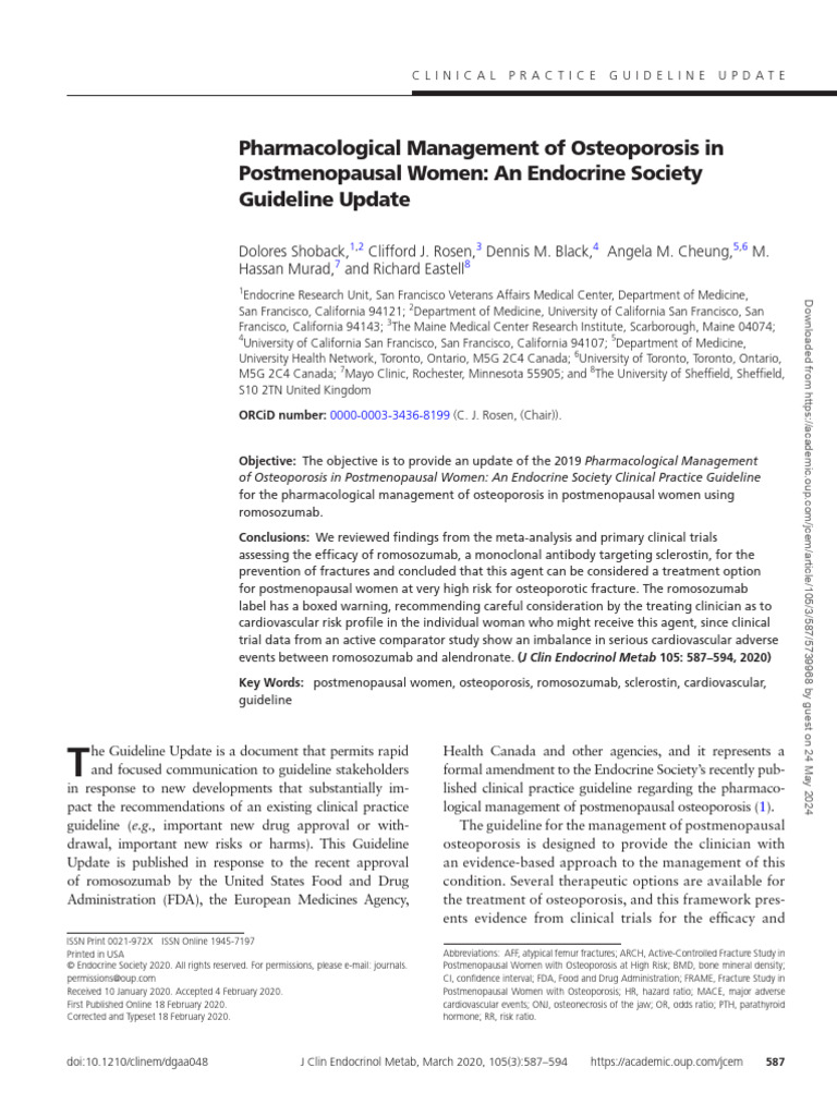 Jcem 105 3 587 | PDF | Osteoporosis | Drugs