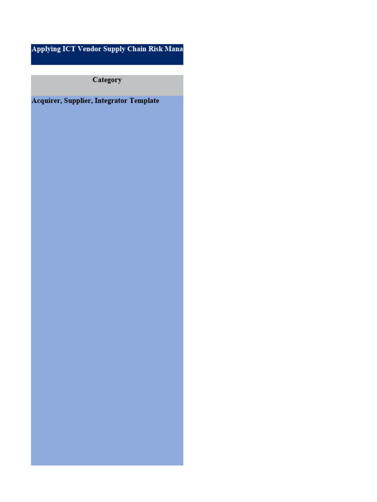 ICT Supply Chain Risk Management | PDF | Security | Computer Security