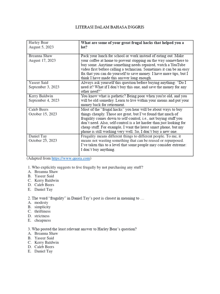 Materi LBE | PDF | Educational Technology | Clothing