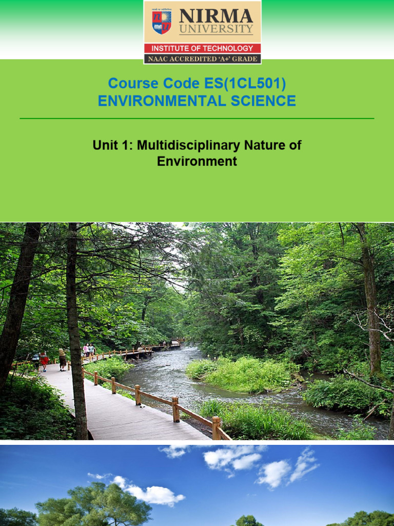 Unit 1 Multidisciplinary Nature of Environment | PDF | Atmosphere Of ...