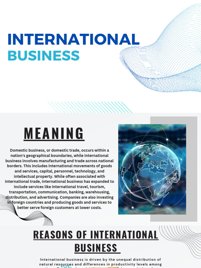 International Business | PDF | Franchising | International Business