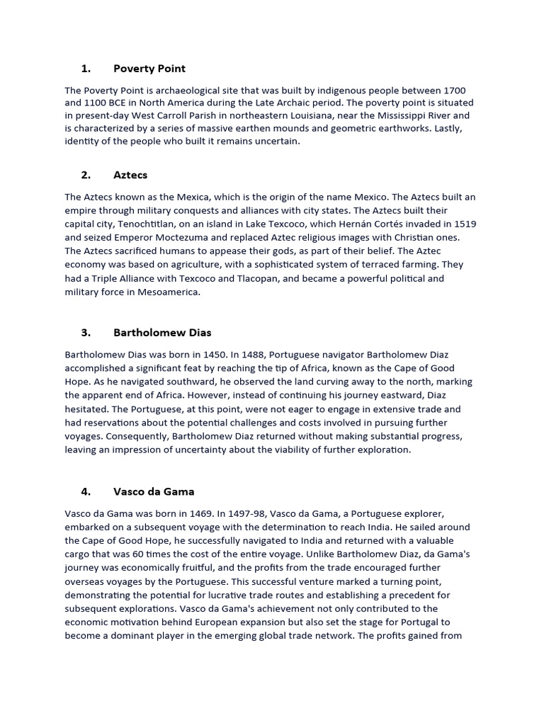 History Extra Credit | PDF | Age Of Discovery | Christopher Columbus