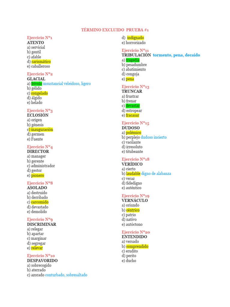 TÉRMINO EXCLUIDO | PDF