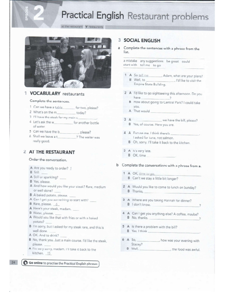 Practical English 2 (p.24) Workbook | PDF