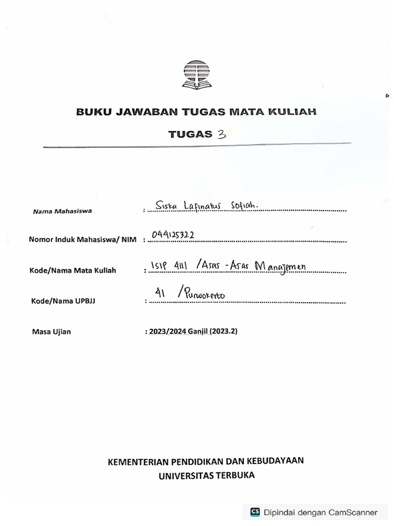 Tgs 3 - ISIP 4111 | PDF