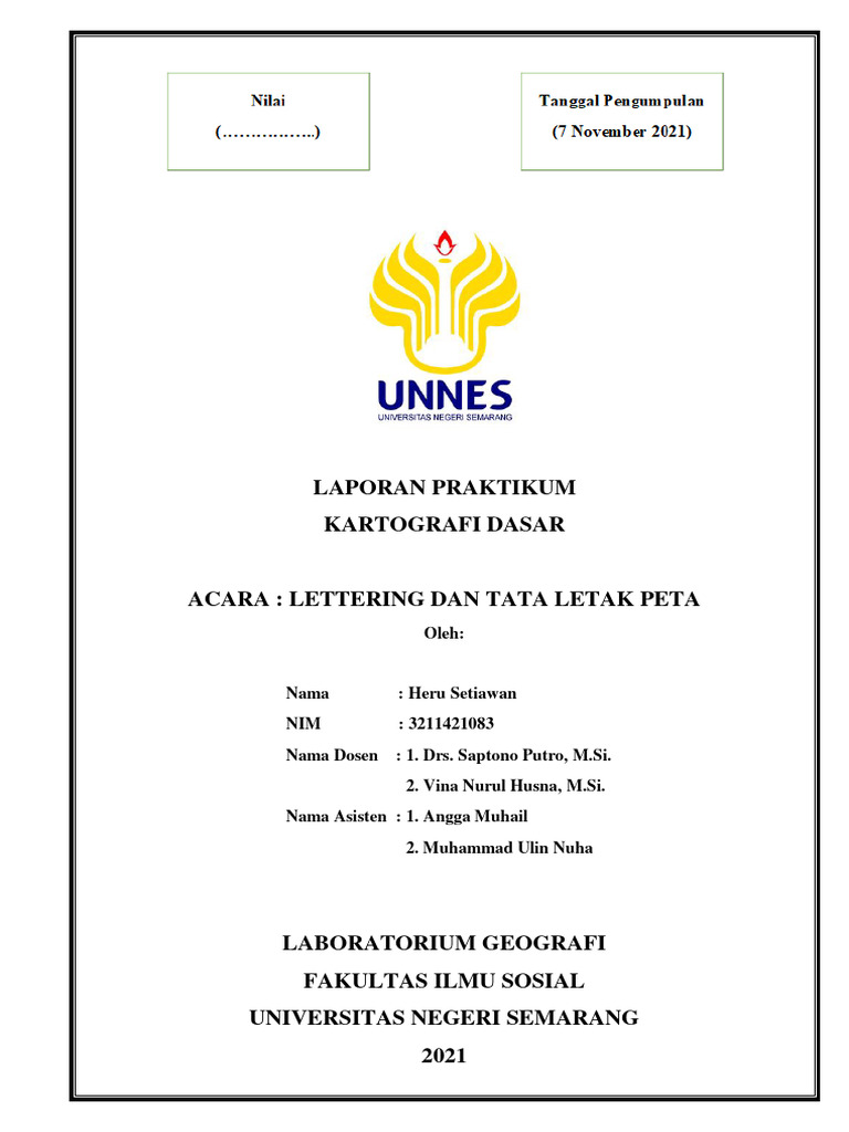 Praktikum Lettering Dan Tata Letak Peta | PDF