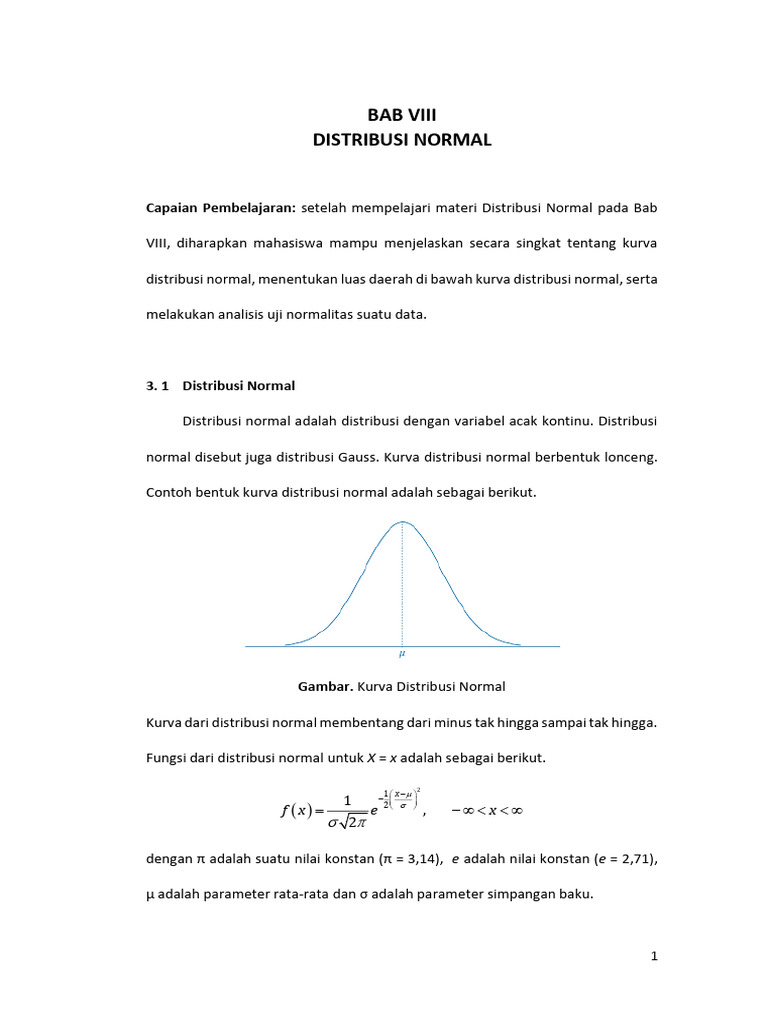 Materi Distribusi Normal | PDF