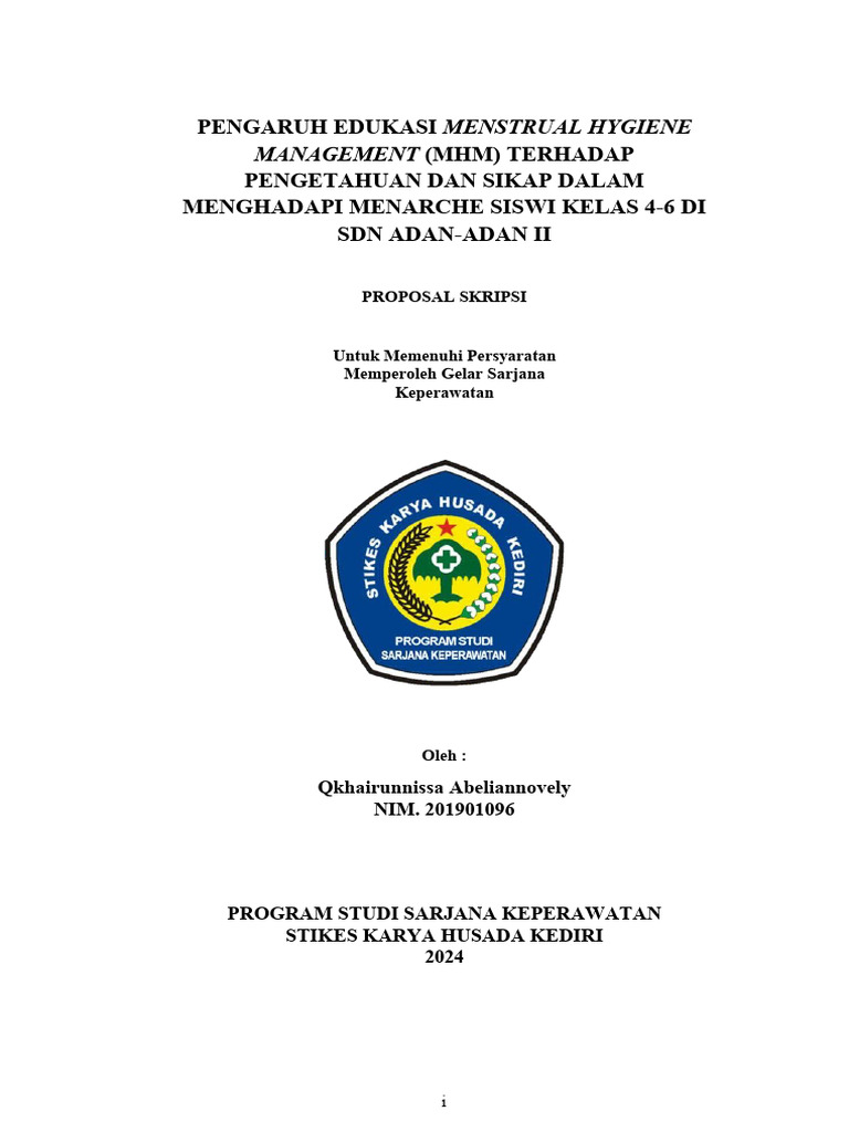 Proposal Qkhairunnissa 2024 | PDF | Karier & Perkembangan | Sains ...