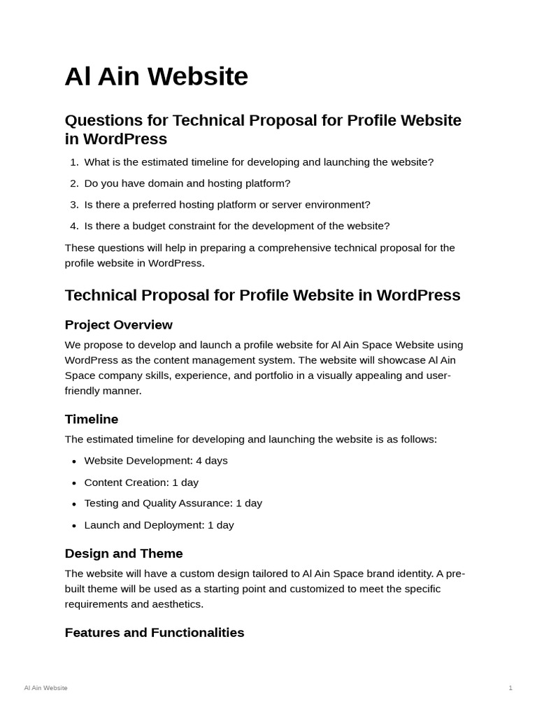 Al Ain Website | PDF | Word Press | Websites