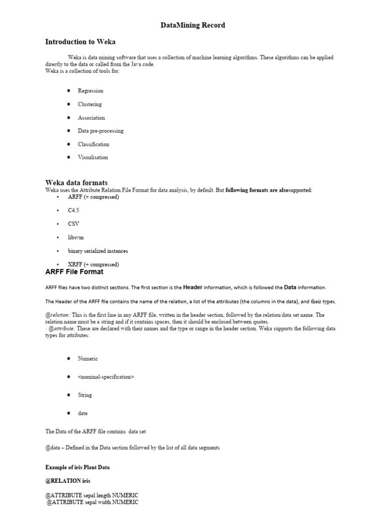 Data Mining Record | PDF | Statistical Classification | Applied Mathematics
