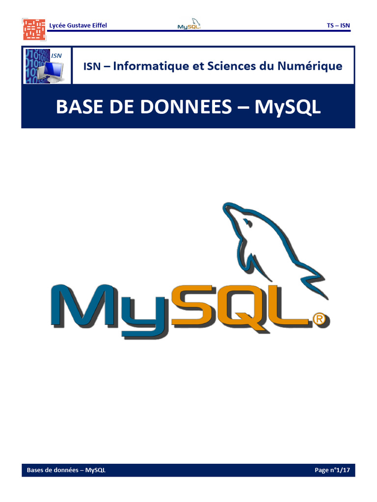 Introduction à MySQL et PHP | PDF | MySQL | PHP