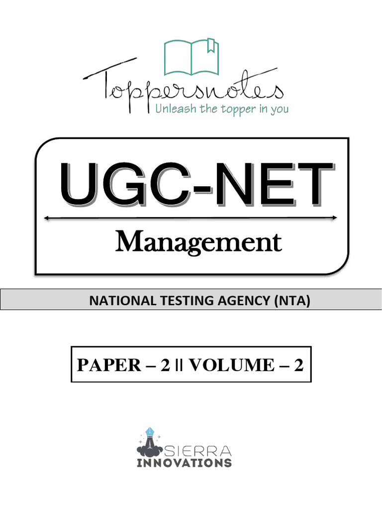 UGC NET Management Sample P2 V2 | PDF | Human Resources | Strategic Management