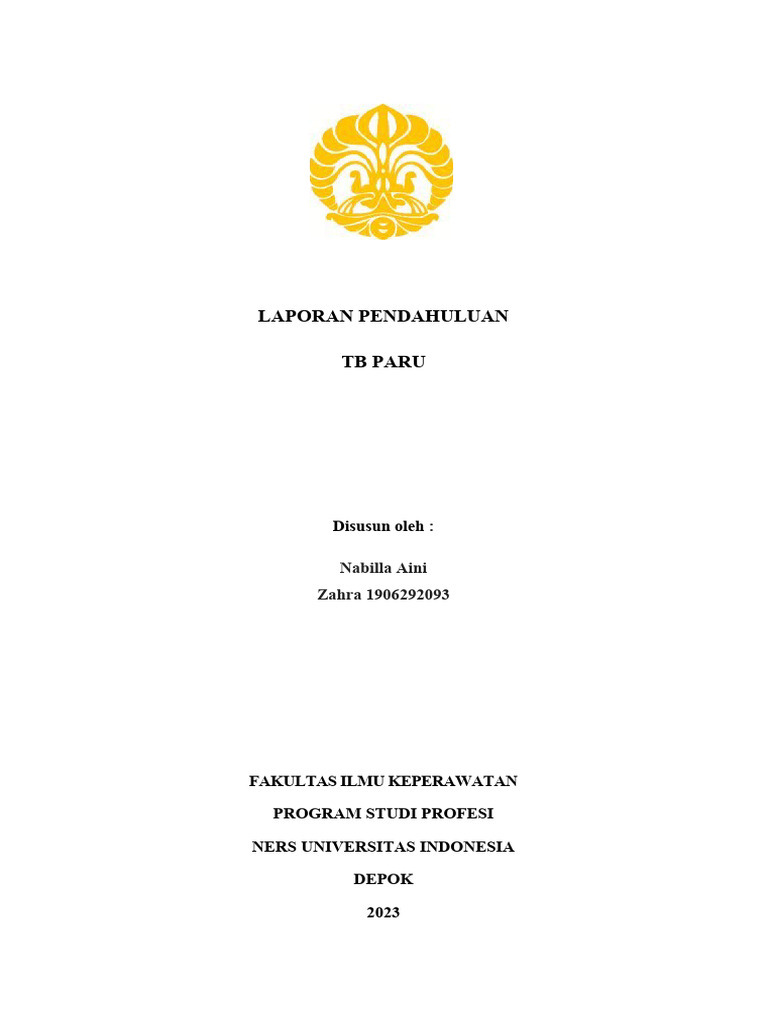 LP - Nabilla Aini Zahra - TB Paru | PDF