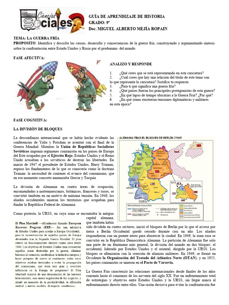 Causas y Consecuencias de la Guerra Fría | PDF | Guerra Fría | Fidel Castro