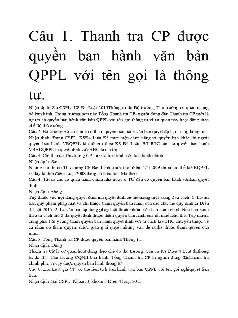 Thi So N TH o VBQPPL | PDF