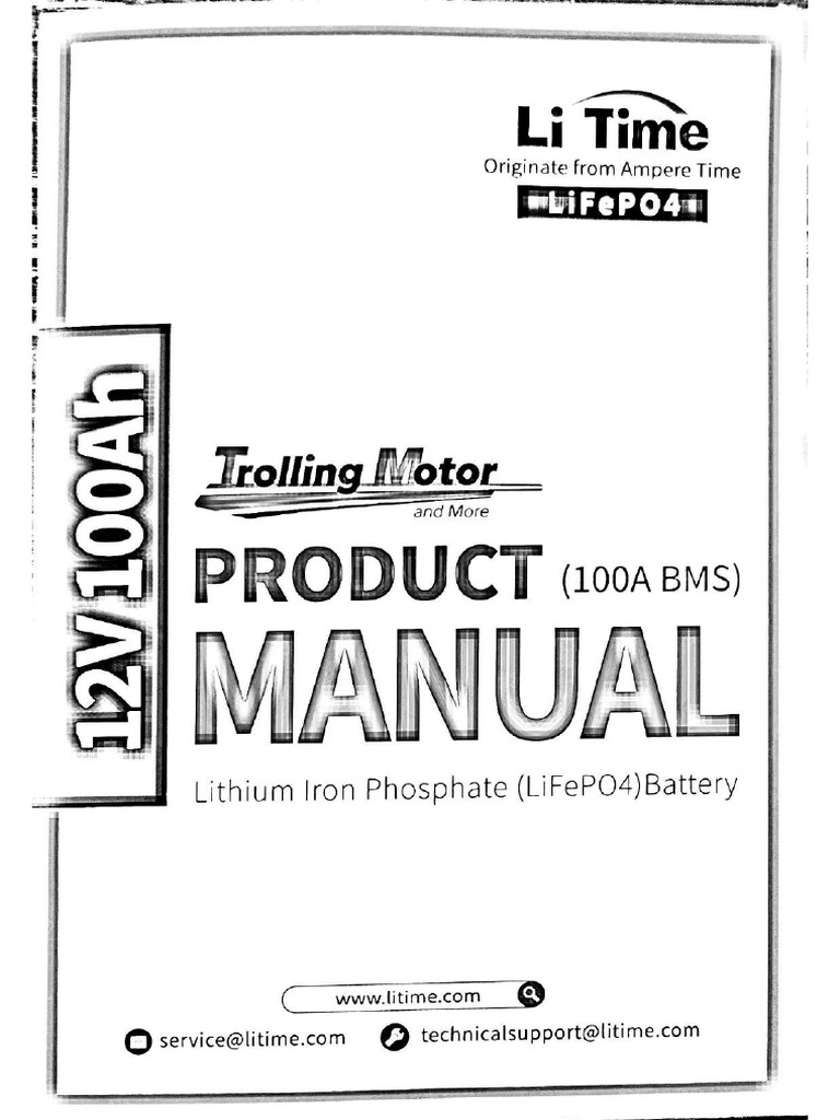 Li Time 12v Battery TR edition | PDF