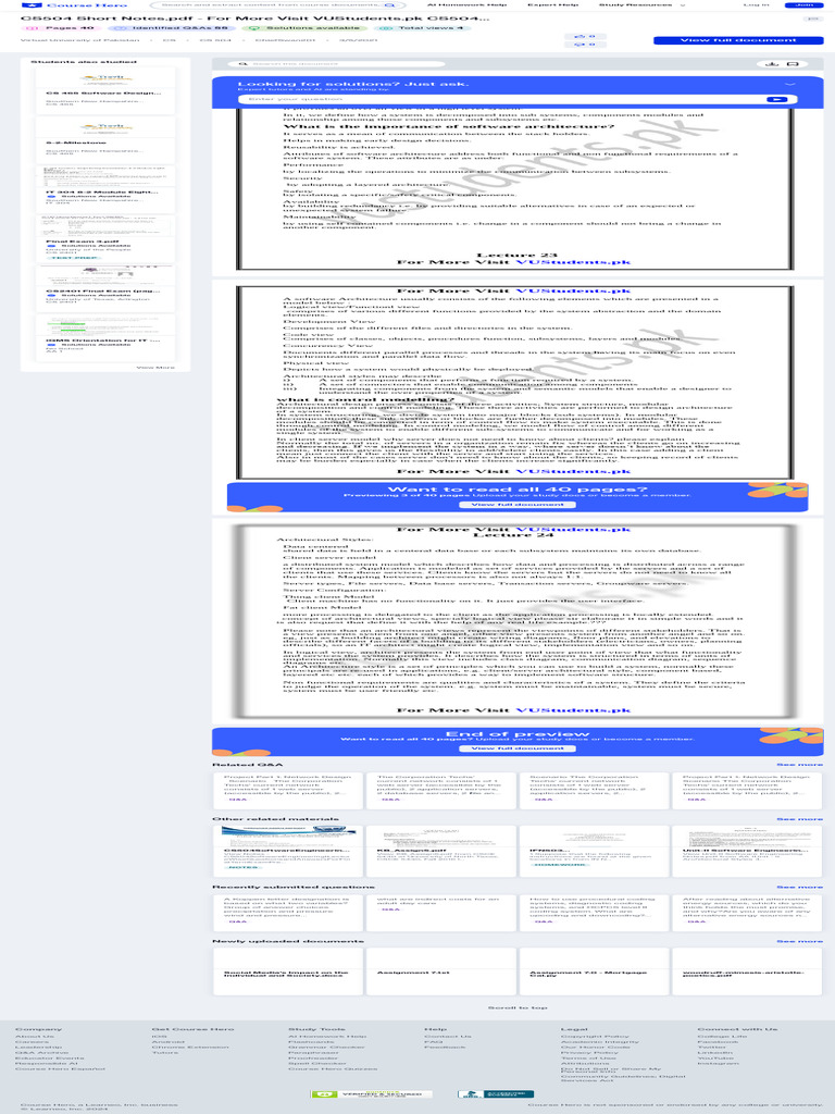 Course Hero Study Resources Guide | PDF | Server (Computing) | System