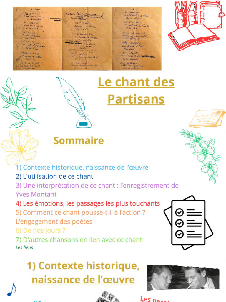 diaporama le chant des partisans | PDF