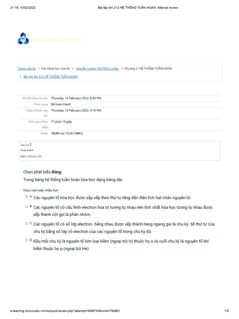 Bài-tập-lớn-212-HỆ-THỐNG-TUẦN-HOÀN_-Attempt-review | PDF